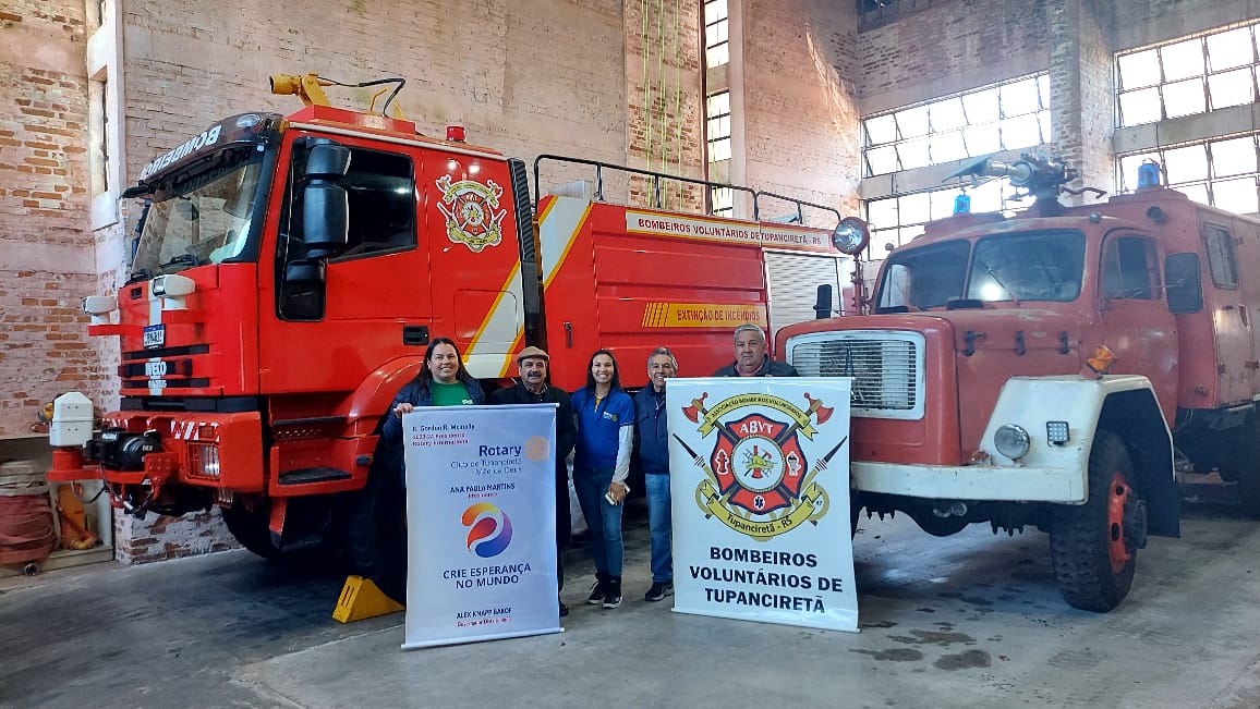ROTARY CLUB TUPANCIRETÃ MÃE DE DEUS VISITA BOMBEIROS - ABVT